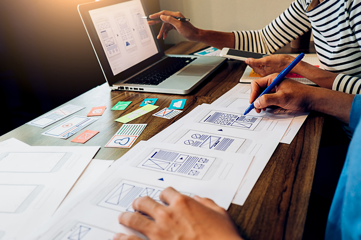 Photo of a User Researcher at work