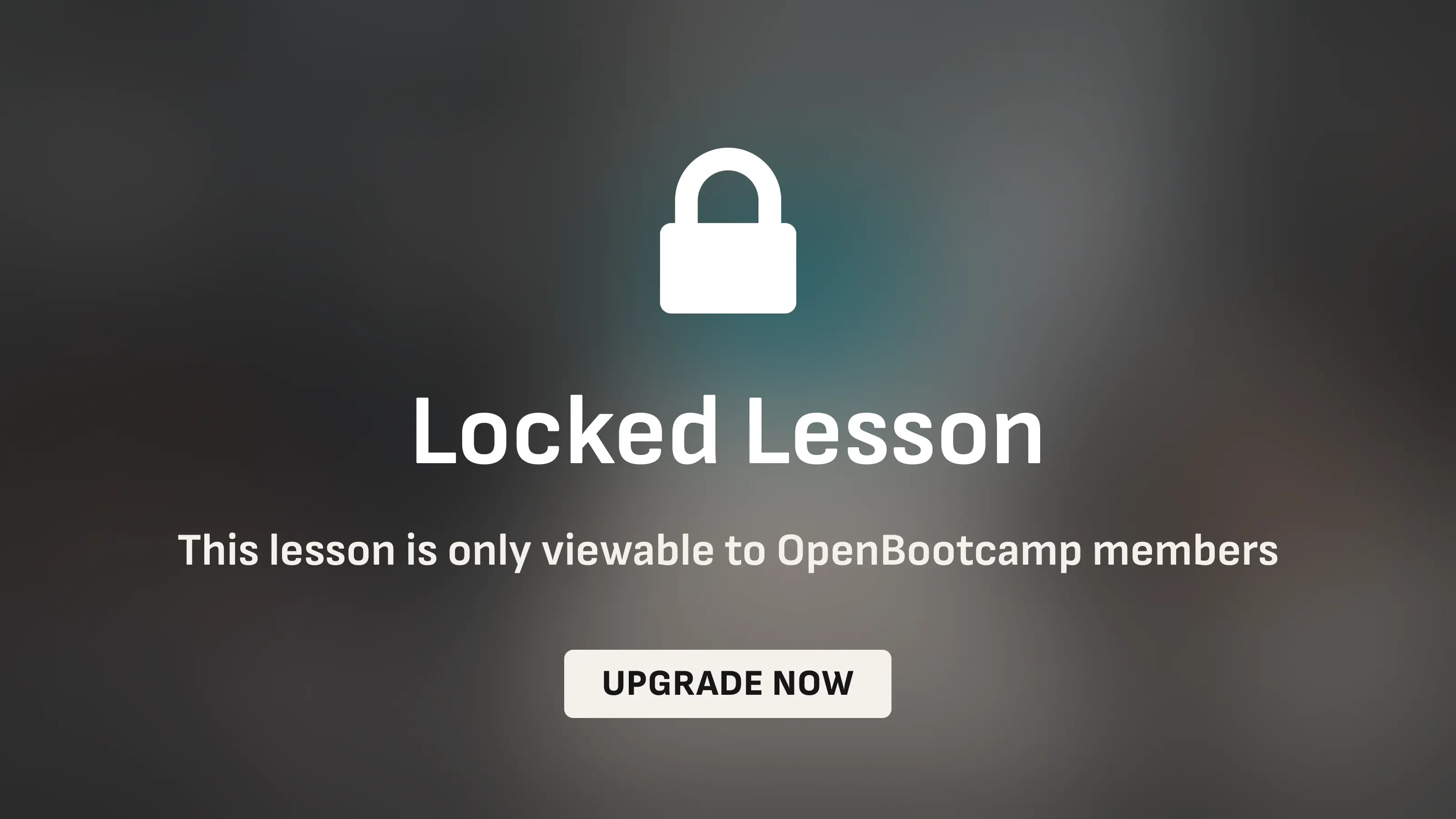 Upgrade to our Open Bootcamp community and get access to the lesson and ...